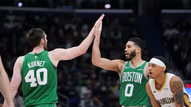 Watch: Jayson Tatum stares directly into camera after clutch jumper