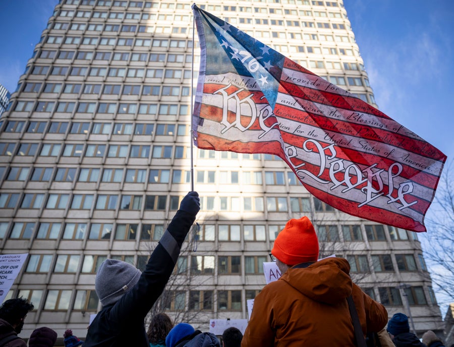 Photos: Protesters decry DOGE layoffs, budget cuts at Boston rally