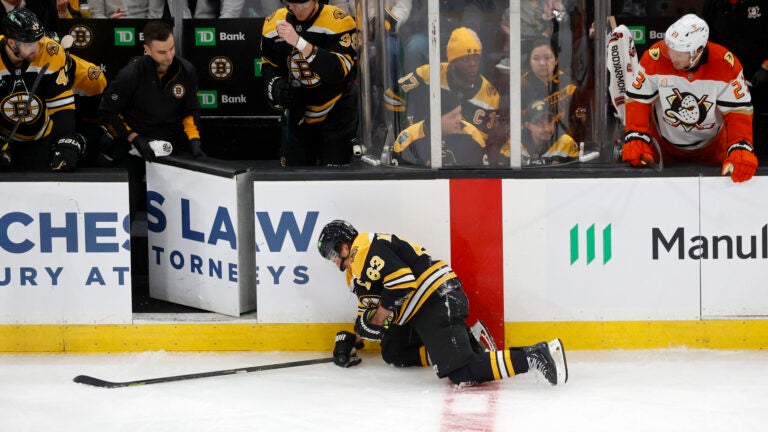 Brad Marchand ruled out of Sunday’s game vs. Wild with injury