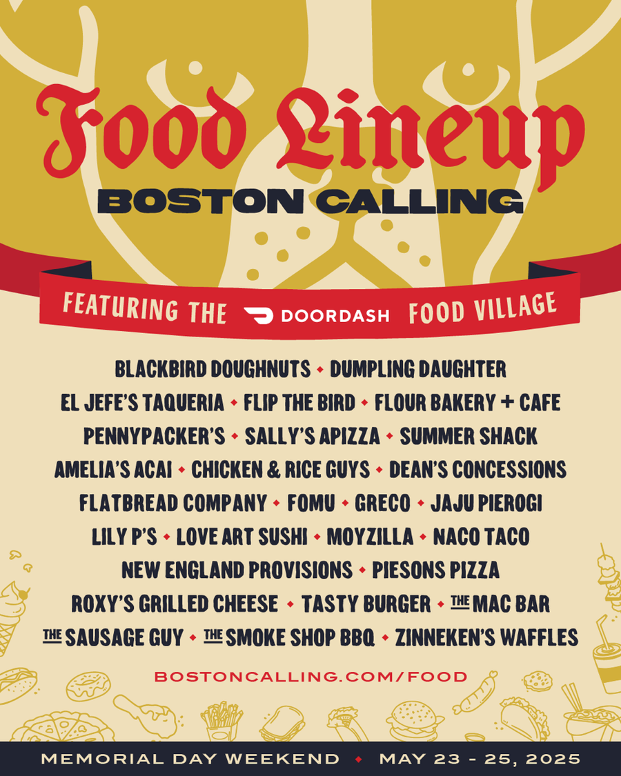 Boston Calling 2025: Food and drink lineup (full list)