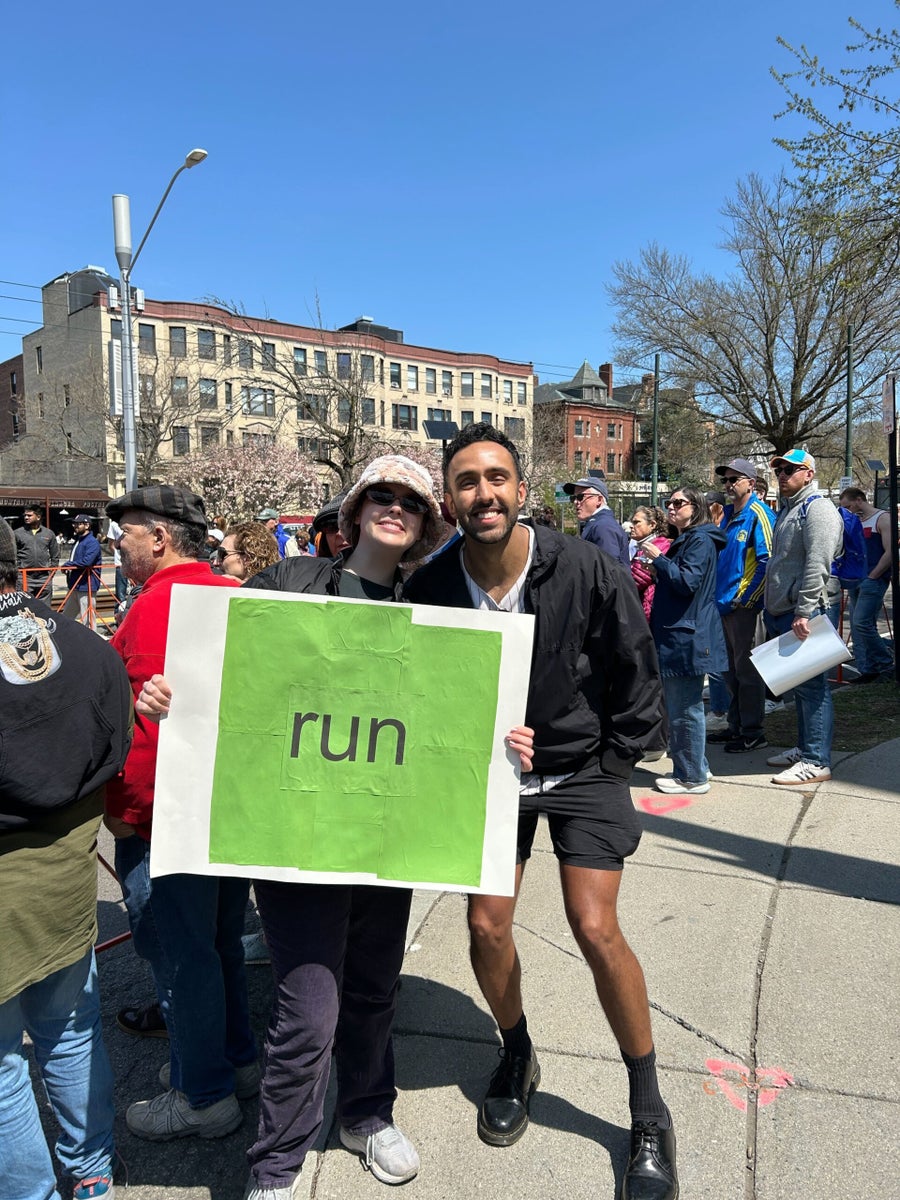 Here are the best signs from the 2025 Boston Marathon
