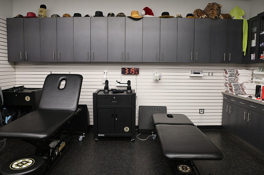 Scally caps and squid hats: Inside Bruins’ hat-trick trophy collection