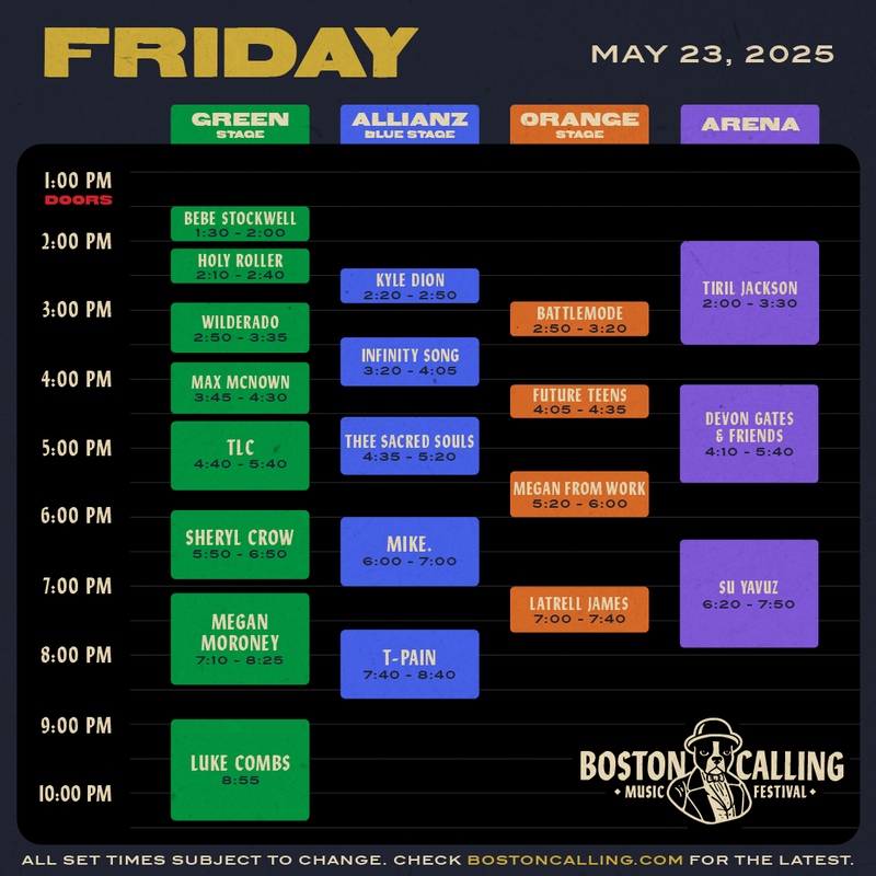 Boston Calling 2025: Full list of info, schedule, tickets, and FAQ