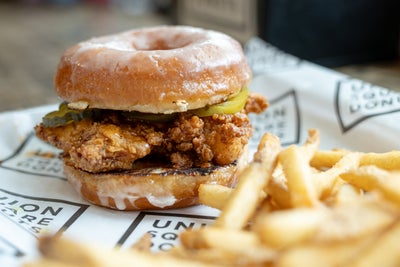 Two restaurants, one roof — and a doughnut burger