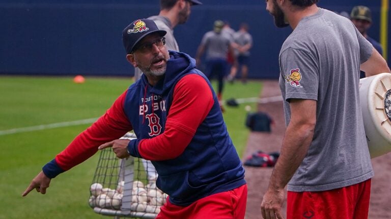 Watch: Red Sox coach gets in shouting match with Angels player