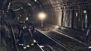 Hundreds stranded after Blue Line train gets stuck under Boston Harbor