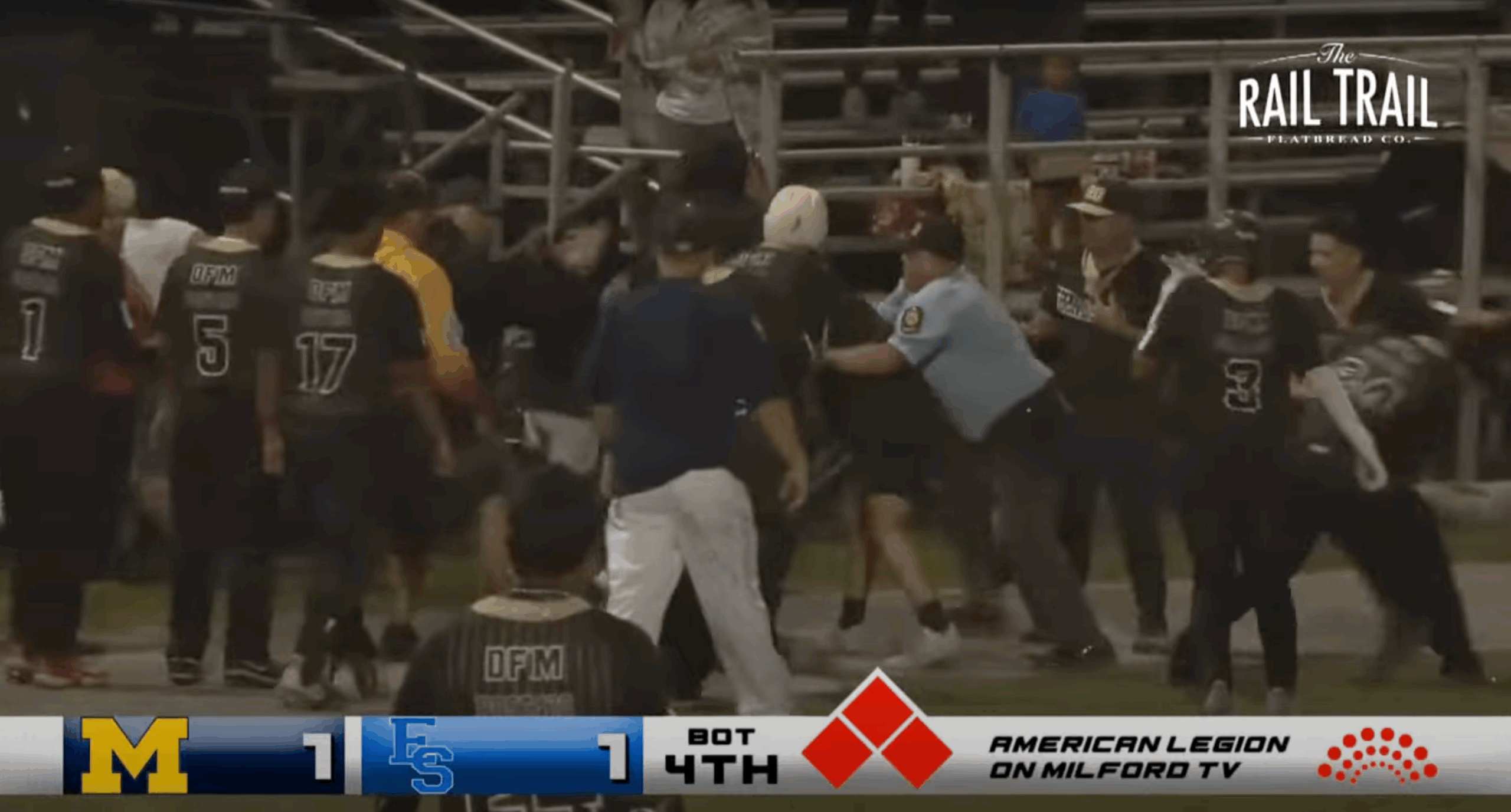 Brawl shuts down recreational baseball game in Mass.