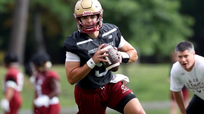 Dylan Lonergan believes he’s found perfect fit as BC quarterback