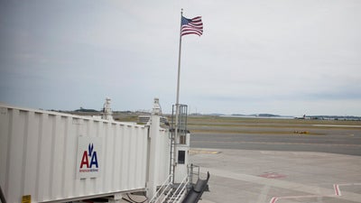 Why American flags fly above gates B32 and C19 at Logan Airport