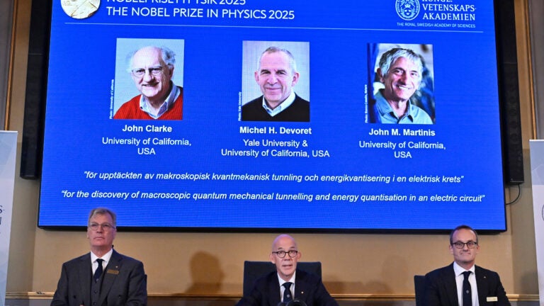 Nobel Prize in Physics goes to 3 scientists whose work advanced quantum technology