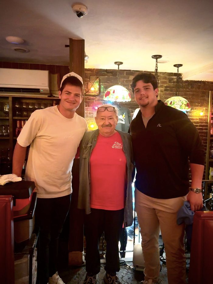 Patriots' Drake Maye, Will Campbell dine out in Boston's North End