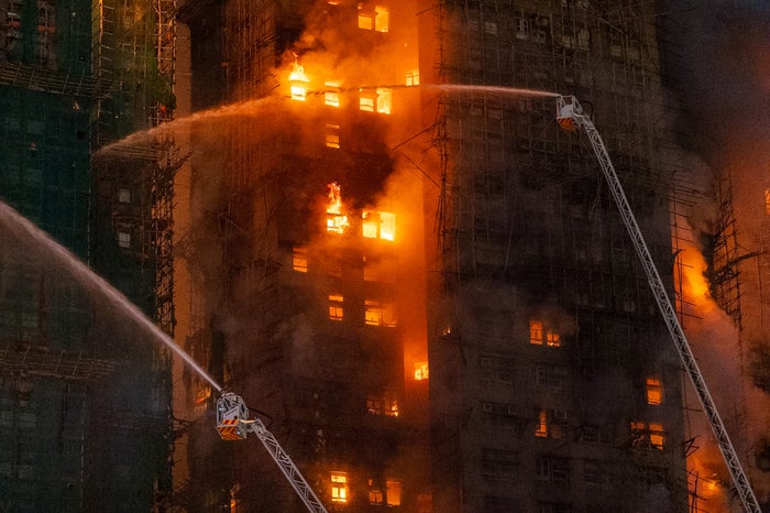 Death toll in Hong Kong high-rise fire rises to 36, with 279 people ...