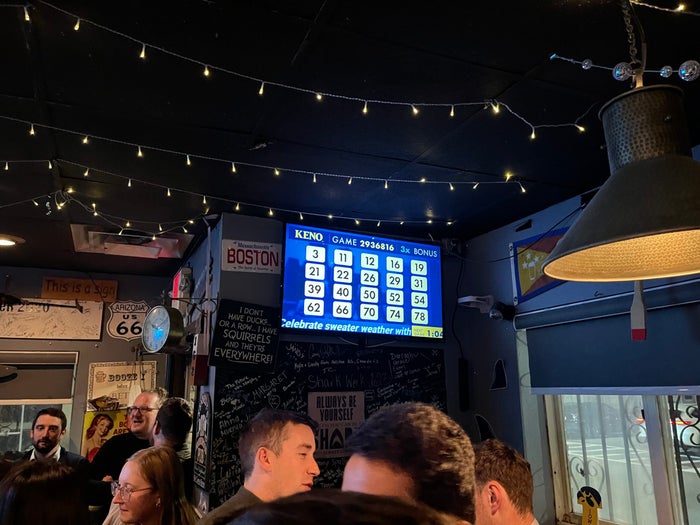 Why is Keno so popular in Massachusetts bars?