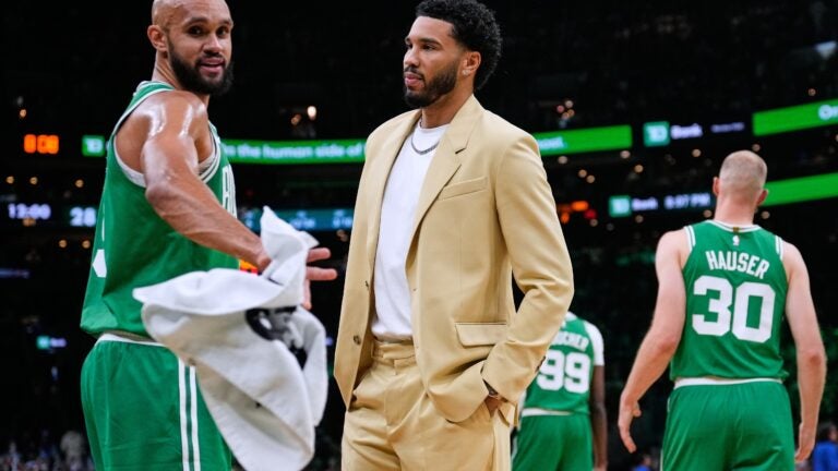 Brad Stevens gives updates on 'thresholds' for Jayson Tatum return