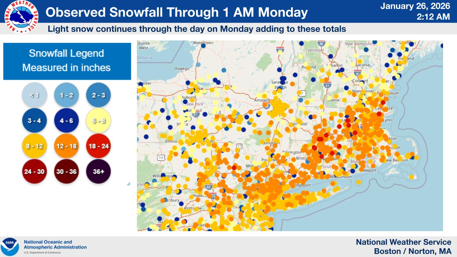 Live: Major snowstorm impacting Massachusetts, Jan. 25-26 2026