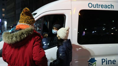 Volunteers canvas Boston for homeless people amid blizzard