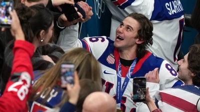 Jack Hughes lost teeth before his Olympic gold-winning goal