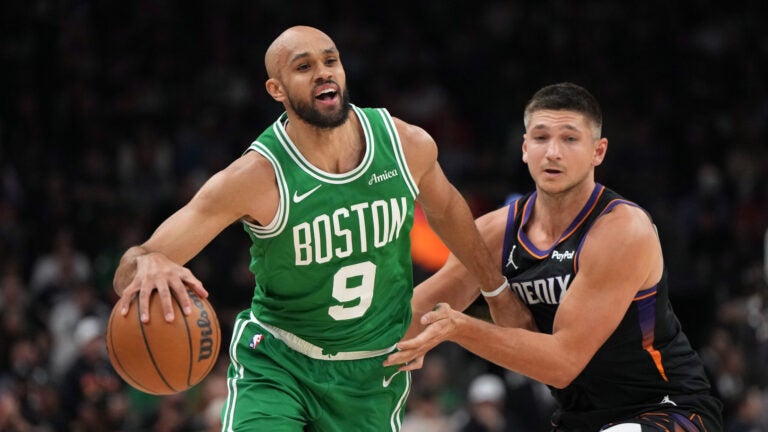 Derrick White, Celtics blow out Suns in second half