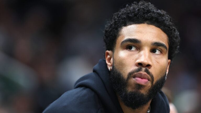 Tatum doesn't have return date after scrimmage at Celtics practice