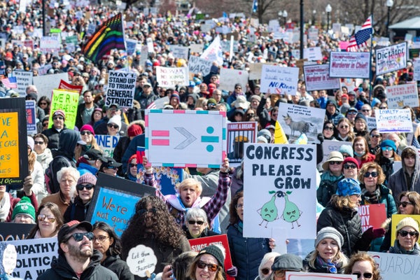 Tens of thousands rally in Boston for third 'No Kings' protest