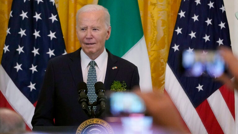 Biden makes surprise St. Patrick’s Day appearance in Boston