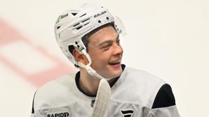 Bruins’ prospect James Hagens begins pro career in Providence