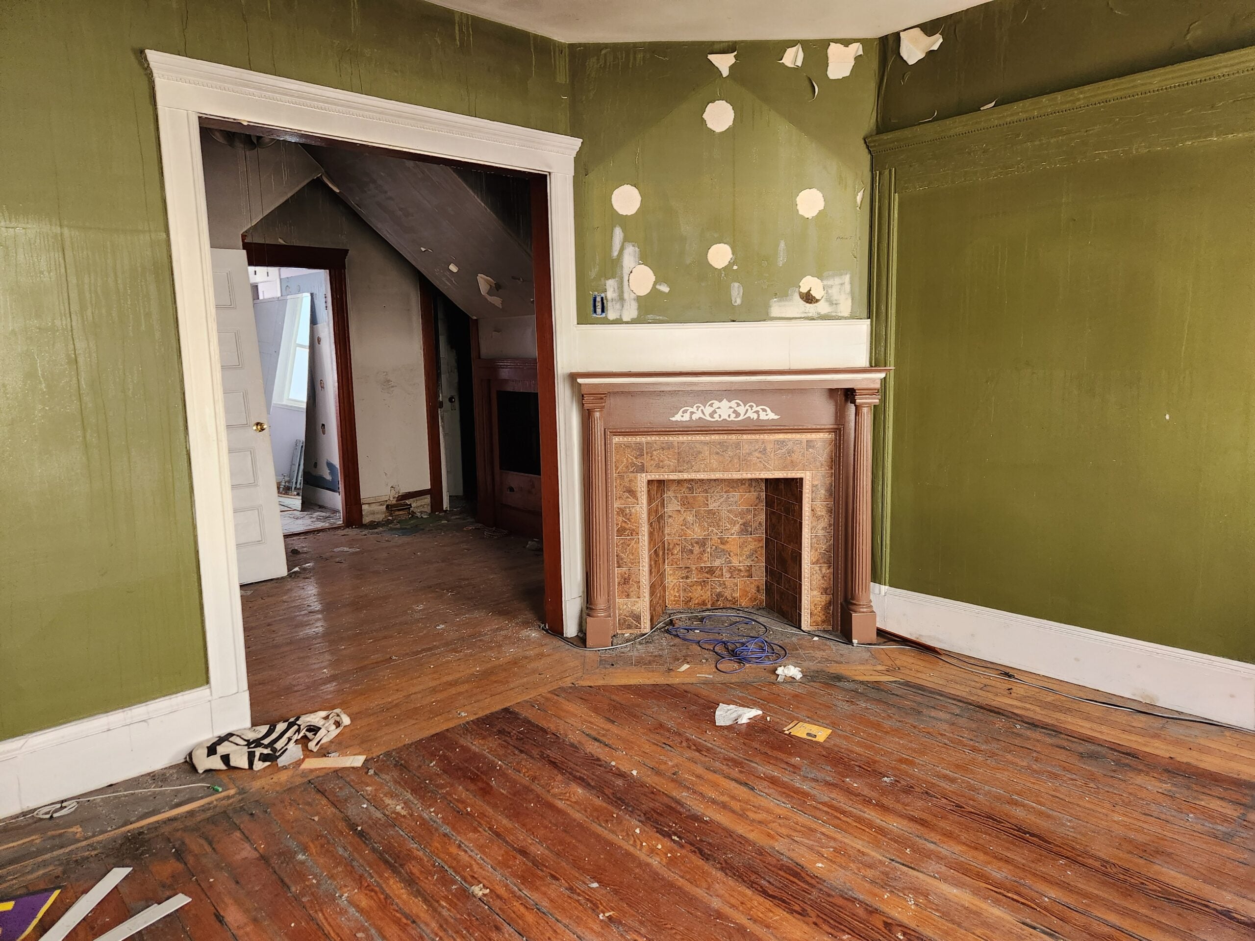 Inside a burned Dorchester house that sold for $776k