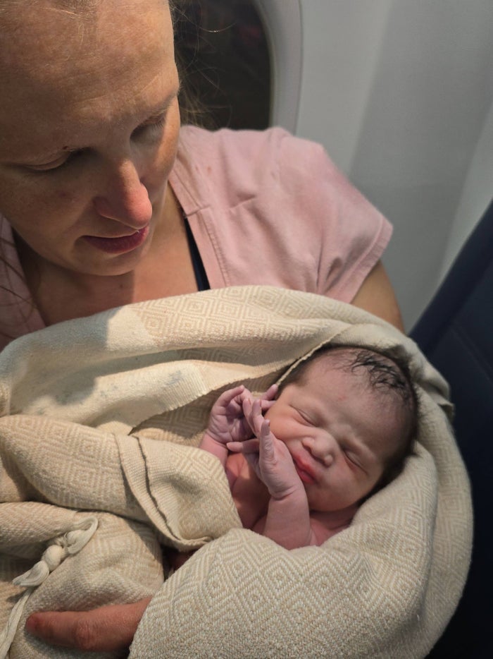 Paramedics help passenger give birth just before Delta flight lands