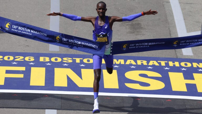 John Korir wins the 2026 Boston Marathon in a record time