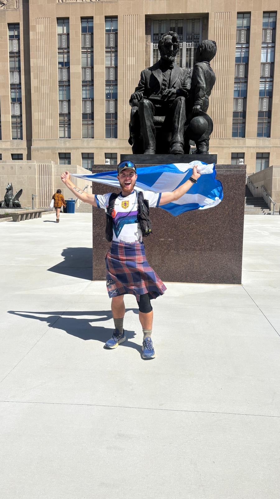 Why a Scotsman is walking across America for the World Cup