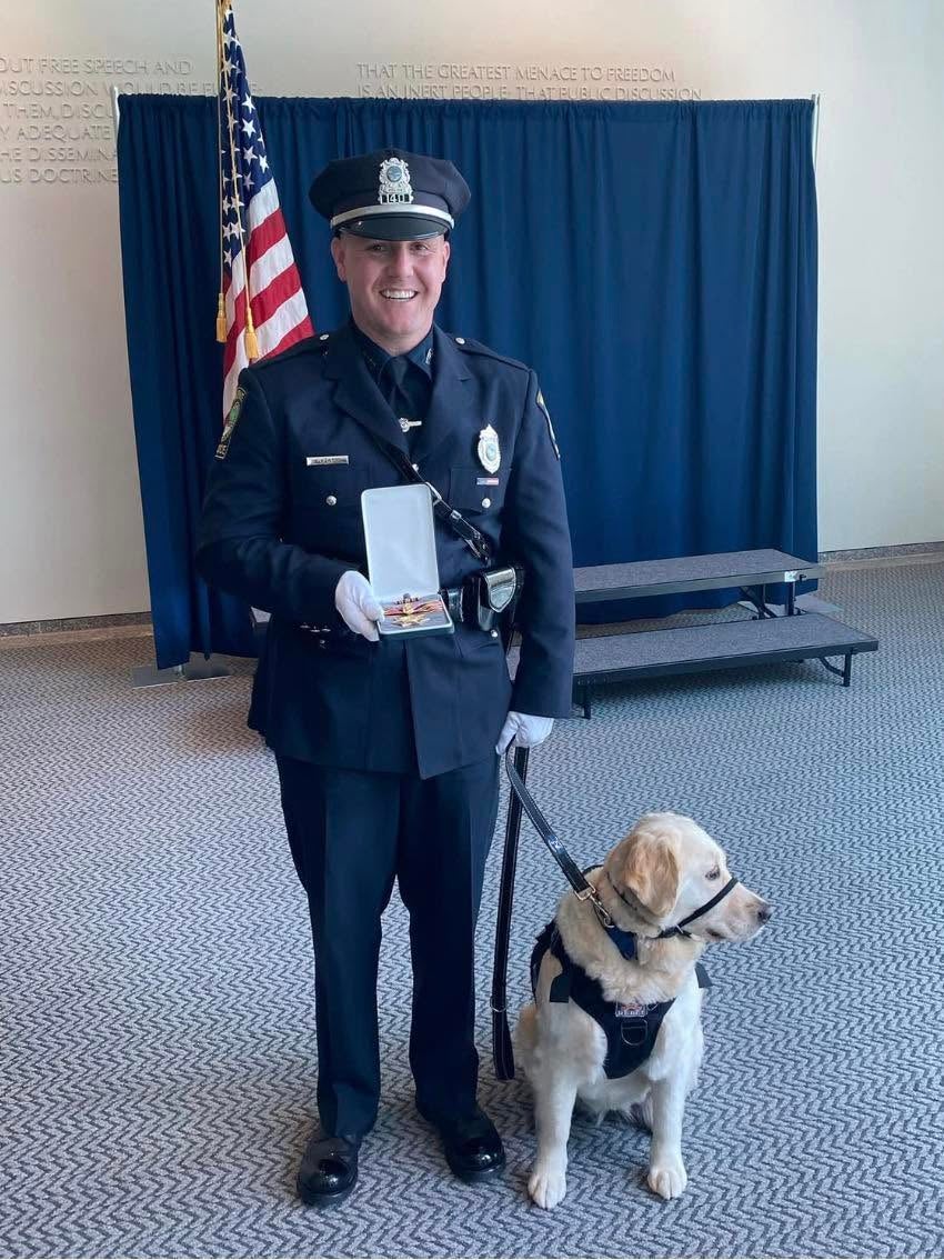 Walpole police community resource dog dies in 'tragic accident'
